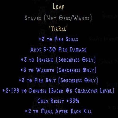 Buy D2R Leaf Rune Pack | Diablo 2 Resurrected (D2R) Item Shop - D2RGEAR