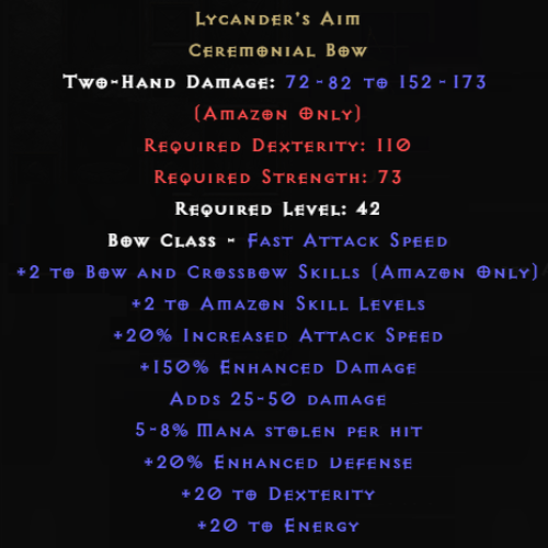 Buy D2R Lycander's Aim | Diablo 2 Resurrected (D2R) Item Shop - D2RGEAR