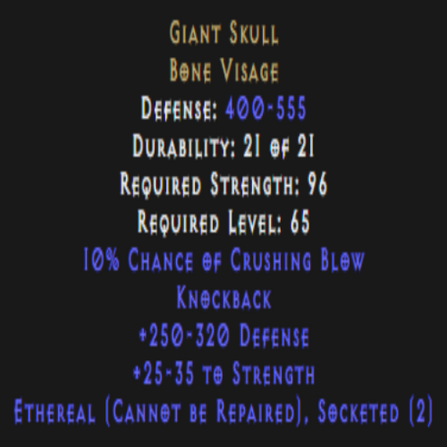 Buy D2R Giant Skull 2 Sockets | Diablo 2 Resurrected (D2R) Item Shop ...