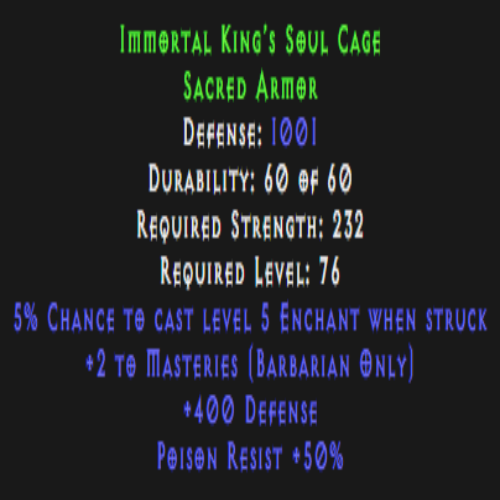Buy D2R Immortal King’s Soul Cage (Armor) | Diablo 2 Resurrected (D2R ...
